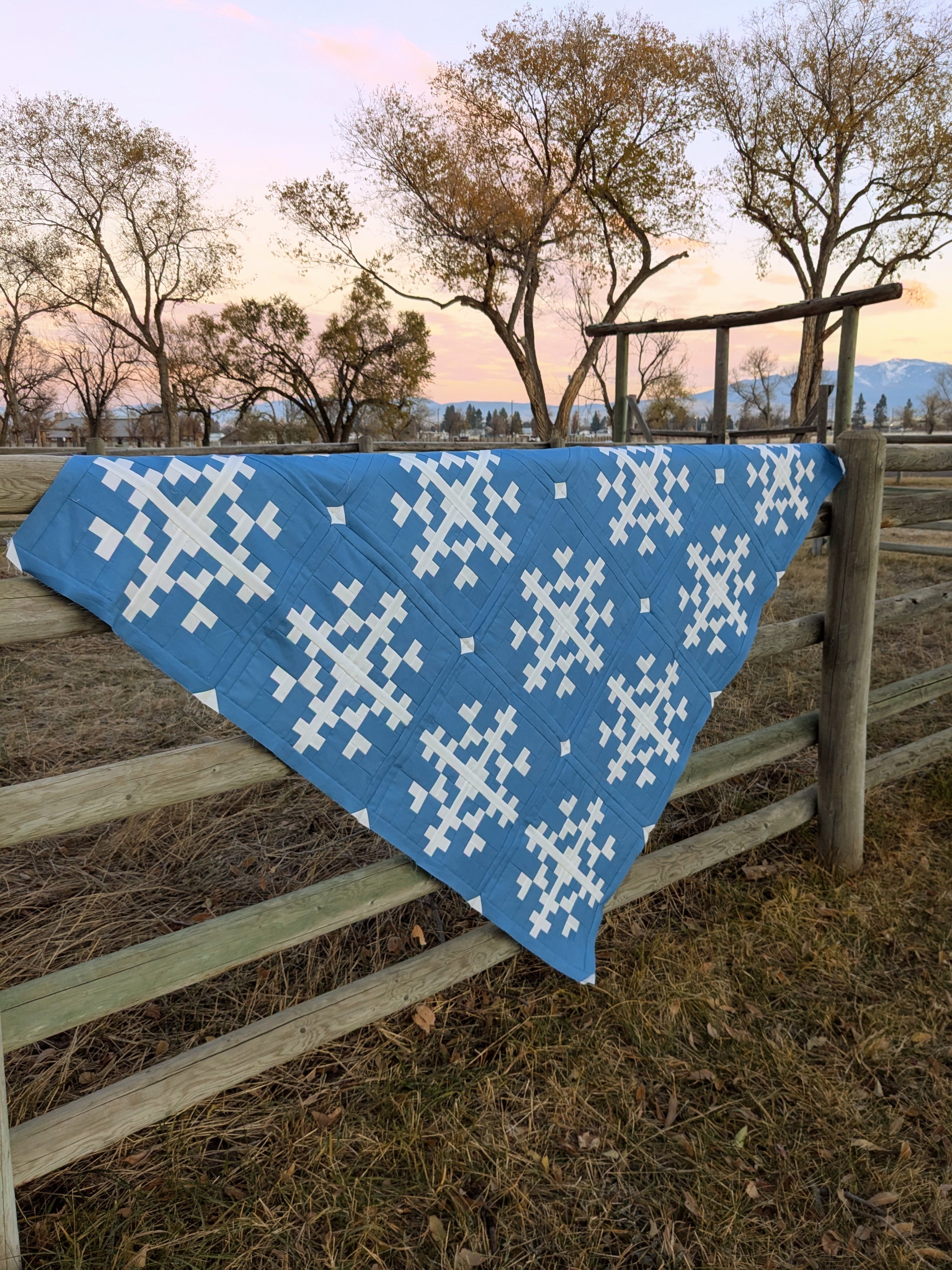 Swirling Snowflakes Quilt Pattern (Digital Download) – Madison Rose ...